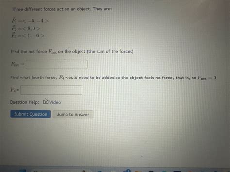 Answered Three Different Forces Act On An… Bartleby