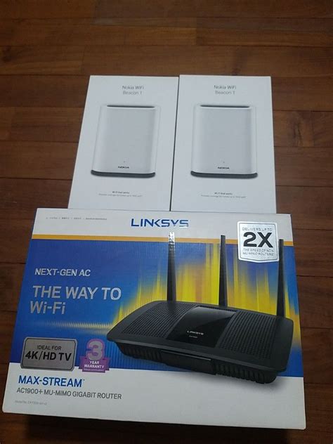 Linksys Ac1900 Mu Mimo Gigabit Wi Fi Router And Nokia Wi Fi Beacon Computers And Tech Parts