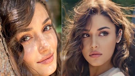 صورت بدون عمل زیبایی هانده ارچل لو رفتن زیباترین خانم بازیگر ترکیه ای