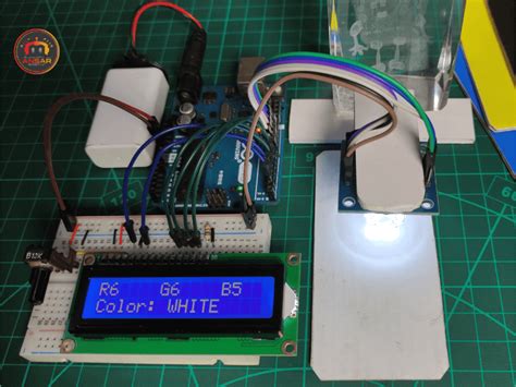 Arduino Based Color Detector Using Tcs230 Tcs3200 Color Sensor Ma
