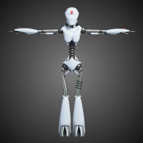 Robot Rigged Biped 3d Model