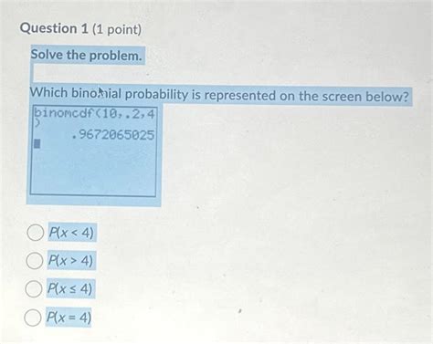 Solved Question Point Solve The Problem Which Chegg
