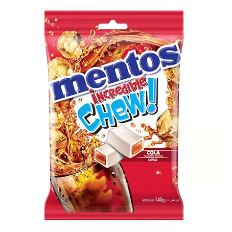 Mentos Incredible Chew Cola 140g Rawabi Hypermarket