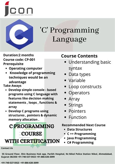 Join Icon Web Solutions C Language Course Icon Websolution Posted On