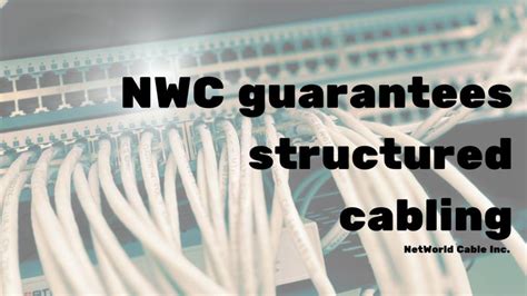 Networld Cable Inc On Linkedin Structuredcabling Nwc Guatantee Wecanhelpyou