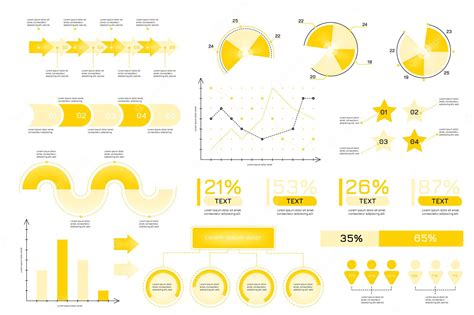 Premium Vector Infographic Elements Abstract Data Visualization Marketing Charts And Graphs