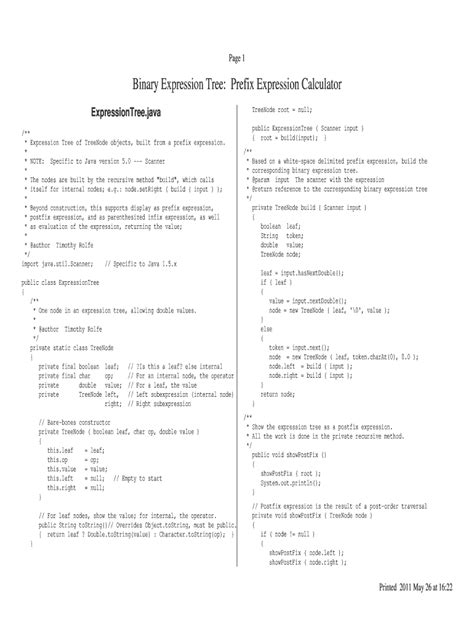 Prefix Expression Calculator Fill Online Printable Fillable Blank