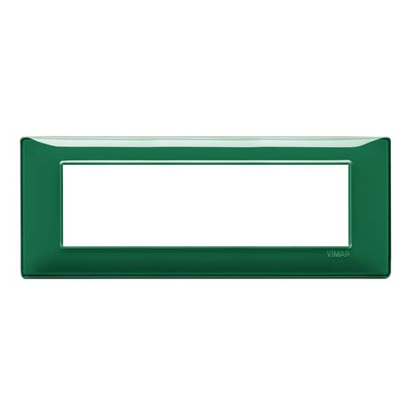 Placca Vimar Plana 7 Moduli Verde Leroy Merlin
