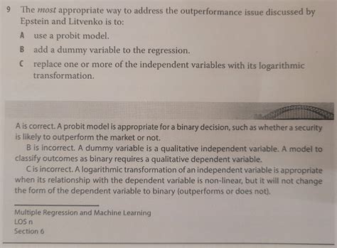 Cfa Level 2 Quantitative Methods Whats The Difference Between Logit