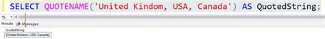 quotename function in sql server sql server guides