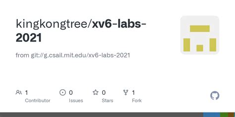 GitHub Kingkongtree Xv6 Labs 2021 From Git G Csail Mit Edu Xv6 Labs 2021