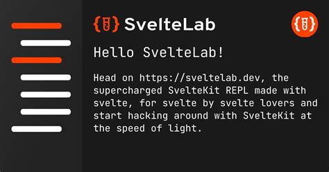 Announcing Sveltelab The Supercharged Sveltekit Repl Rwebdev