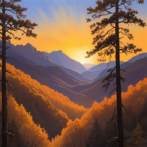 Perspective Of Beautiful Tree Canopy Premium Ai Generated Image