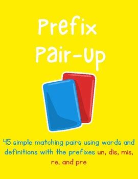 Prefix Pair Up By Eight Days A Geek TPT