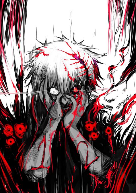 Kaneki Ken Tokyo Ghoul Drawn By Yourfreakyneighbourh Danbooru