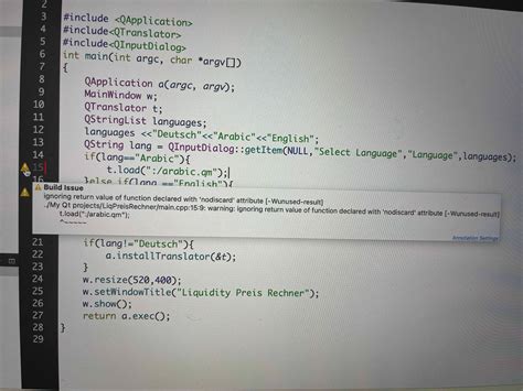 Error Ignoring Return Value Of Function Declared With Nodiscard