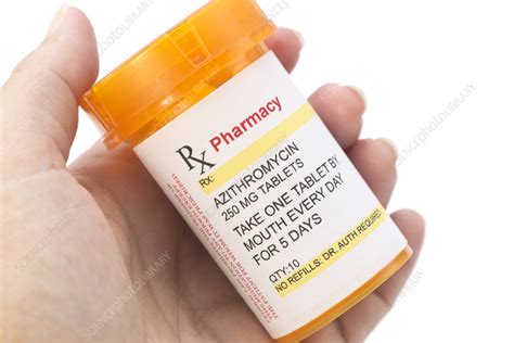 Generic Azithromycin Prescription Stock Image F035 9130 Science Photo Library