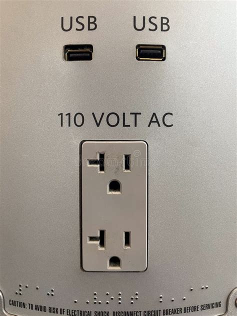 110 Volt Ac Electrical Outlet Stock Image Image Of Electrical
