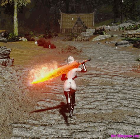 [request] Two Handed Weapon With Torch Flames Request And Find Skyrim Non Adult Mods Loverslab