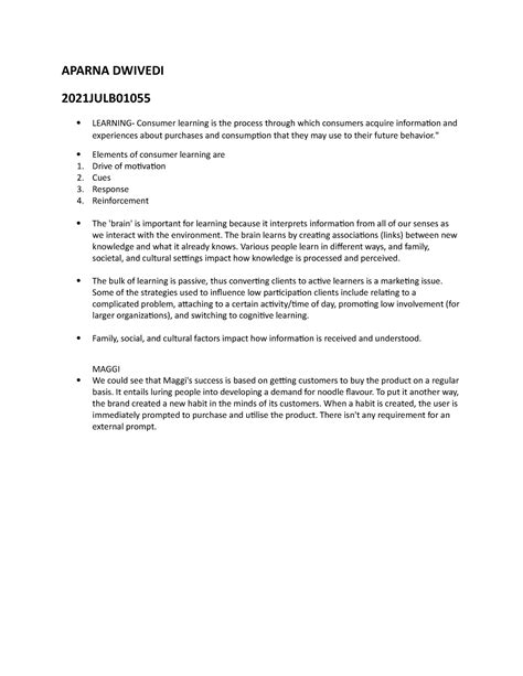 Aparna Dwivedi 2021julb01055 5b Aparna Dwivedi 2021julb Learning