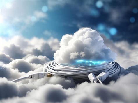 Unleashing The Potential Of Cloud Computing A Futuristic Concept Premium Ai Generated Image