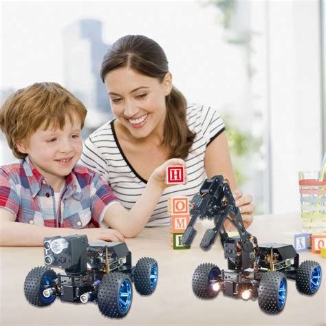 adeept picar pro smart robot car kit 2 in 1 4wd car robot with 4 dof