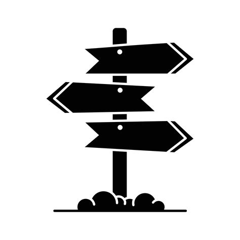 Directional Signpost Icon Navigation Travel Guidance Information