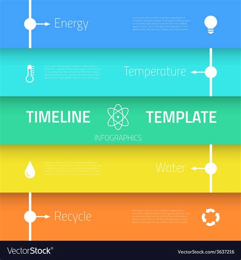 Web Infographic Timeline Template Layout Vector Image
