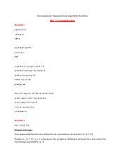 Unit Assignment Exponential And Logarithmic Functions Michael Docx Unit Assignment