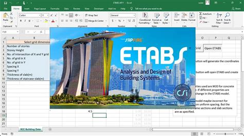 [etabs api] etabs automation using api via excel vba youtube