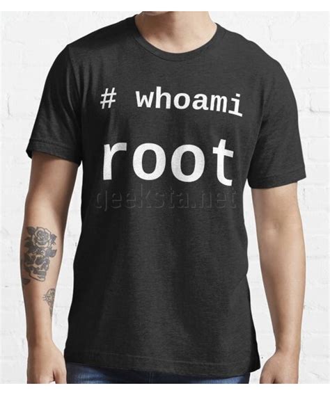 Whoami Root White On Black For System Administrators Geeksta