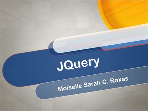 Jquery Tutorials Ppt