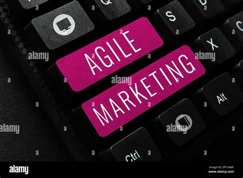 Writing Displaying Text Agile Marketing Concept Meaning Focusing Team Efforts That Deliver