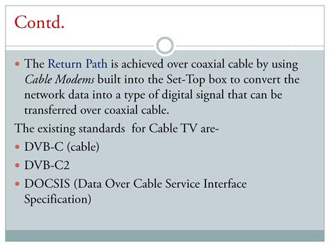 satellite return path systems ppt