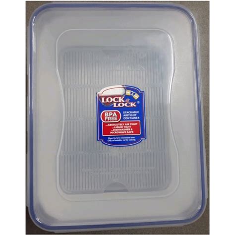 [lock And Lock] 3 9l Lock And Lock Rectangular Plastic Box Shopee Malaysia