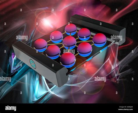 Quantum Handheld Computer Conceptual Illustration Of A Fictitious Handheld Quantum Computer