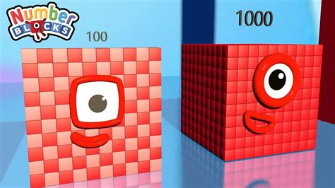 Numberblocks Step Squad 1 To 10 000 Thousands Huge Standing Tall Youtube