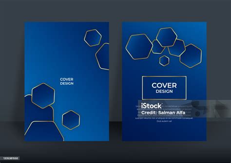 비즈니스 보고서를 위한 블루 골드 커버 템플릿입니다 추상적인 배경 디자인 현대 미래 기술 배경 벡터 일러스트 유체 그라데이션 모양 컴포지션 게임 디자인 포스터 0명에 대한