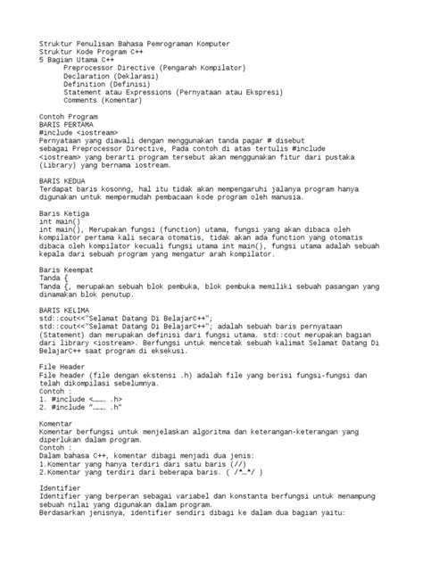 pemograman dasar c pdf