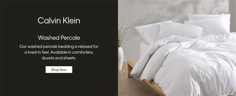 Amazon Com Calvin Klein King Duvet Cover Set Modern Cotton Washed Percale Bedding With