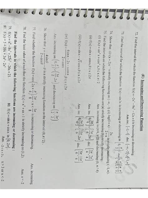 Increasing Nd Decreasing Function Pdf