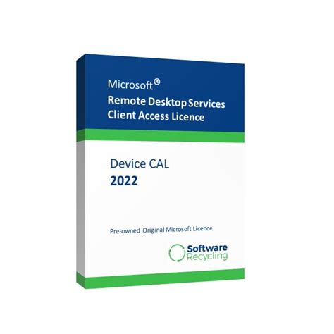 Remote Desktop Services 2022 Cal Device Software Recycling