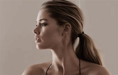 Wallpaper Face Model Doutzen Kroes Profile Closeup Victorias