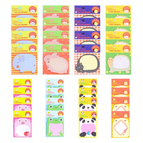 Buy Haakong 32 Pack Cute Sticky Notes Fun Sticky Notes Cute Note Pads