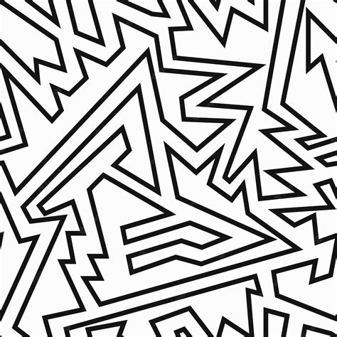 Premium Vector Monochrome Retro Seamless Patter