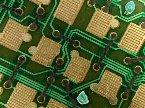 Premium Photo Closeup Green Circuit Board Components