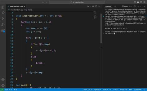 karan kendre on linkedin day 15 of learning dsa in c today i learned about insertion sort…