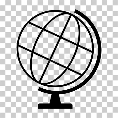 Globus Map Icon Earth Sign Globe Symbol Website Design Concept Vector Illustration Stock