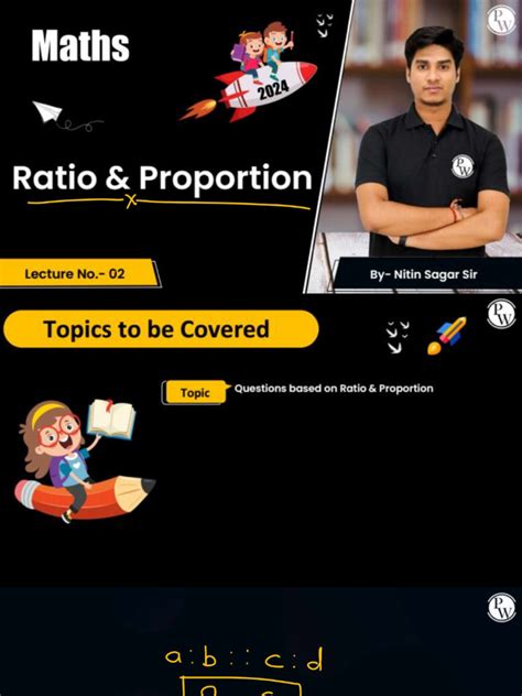 Ratio And Proportion 02 Class Notes Pdf