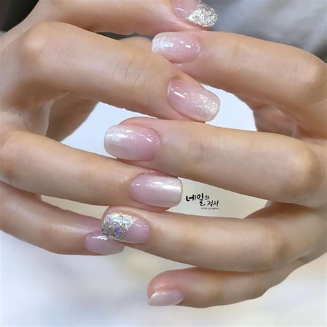 여의도네일 네일의정석 On Instagram 우아하며 고급진 청순 깔끔네일 😘 ” Nails Beauty